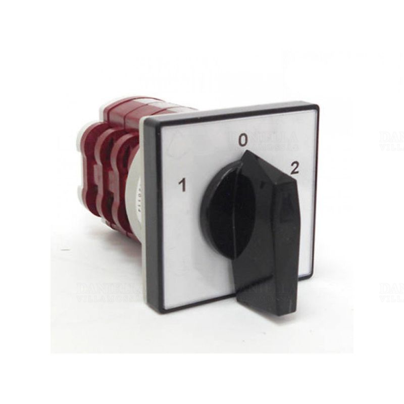 Előlapra szerelhető ipari 1-0-2 állású választókapcsoló 3P 25A Apator ...