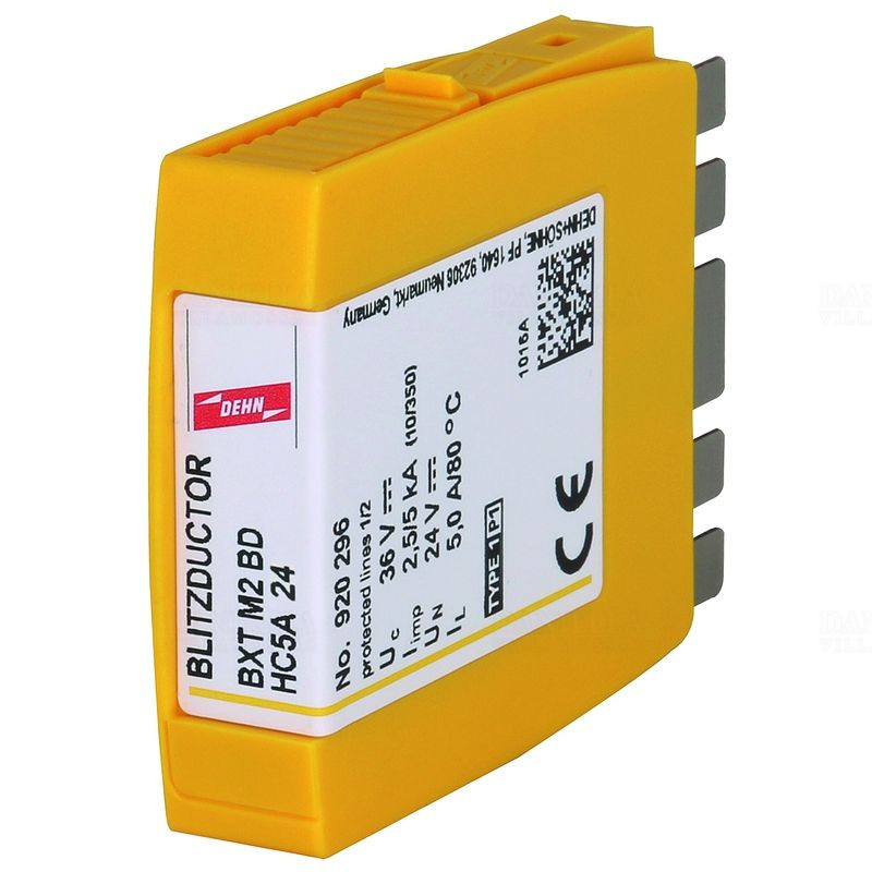 DEHN 920296 Kombinált villámáram-levezető modul 1 érpárhoz BLITZDUCTOR ...