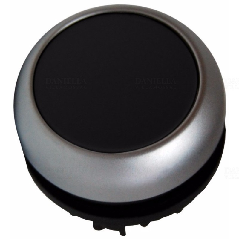 M22-D-S Nyomógomb, lapos, fekete 216590 Eaton