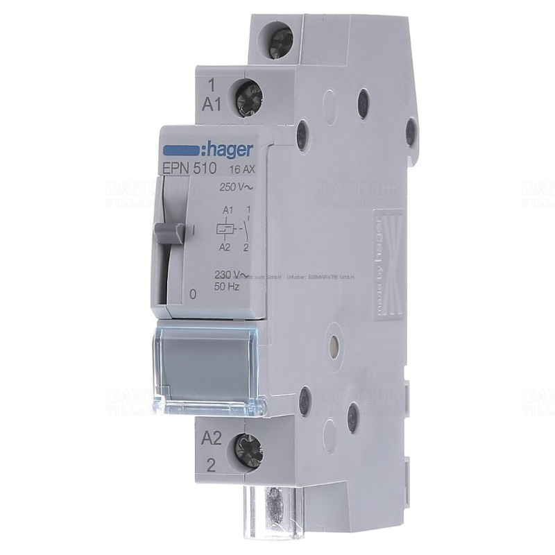 HAGER EPN510 Impulzusrelé, 1Z, 16A, 230V AC / 110V DC