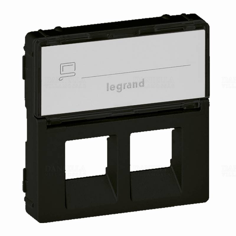 Valena Life fekete 1xRJ45/RJ11 burkolat 756472 Legrand