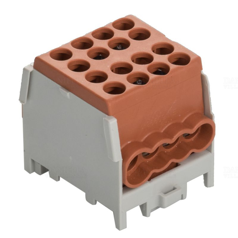 Fővezeték sorkapocs 2x 25/6x16mm2 barna HLAK 25-1/6 M2 2080176 Pollmann