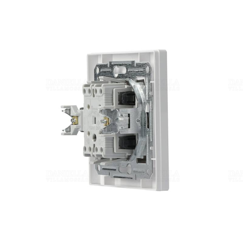 ASFORA Csillárkapcsoló, rugós bekötés,kerettel fehér (105) EPH0300121 ...