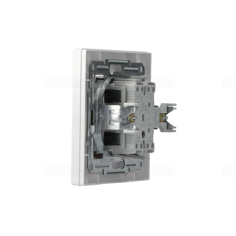 ASFORA Csillárkapcsoló, rugós bekötés,kerettel fehér (105) EPH0300121 ...