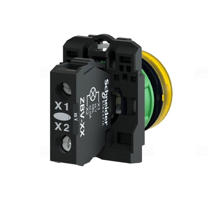 Schneider XB5AVM5 LED-es jelzőlámpa, sárga, 230V | Itt!