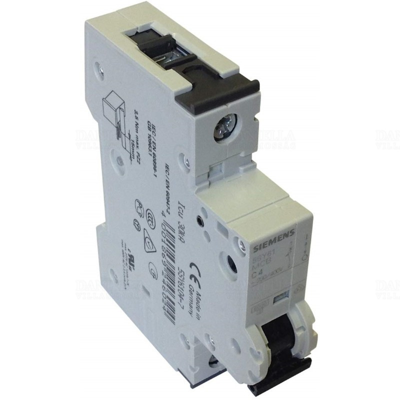 Kismegszakító 1C 4A 6kA 5SY6104-7 Siemens