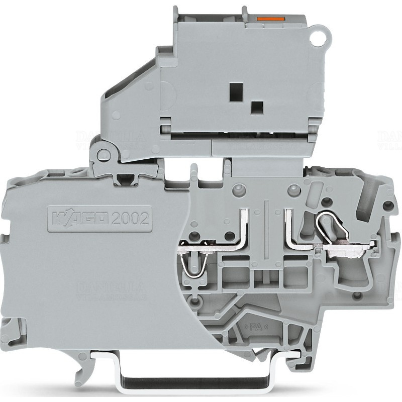 WAGO 2002-1611/1000-541 TOPJOB_S 0,25-2,5 mm2, szürke biztosítós sorkapocs