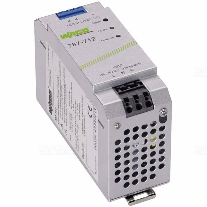 Tápegység 24VDC 60W sínre WAGO 110-240V 787-712